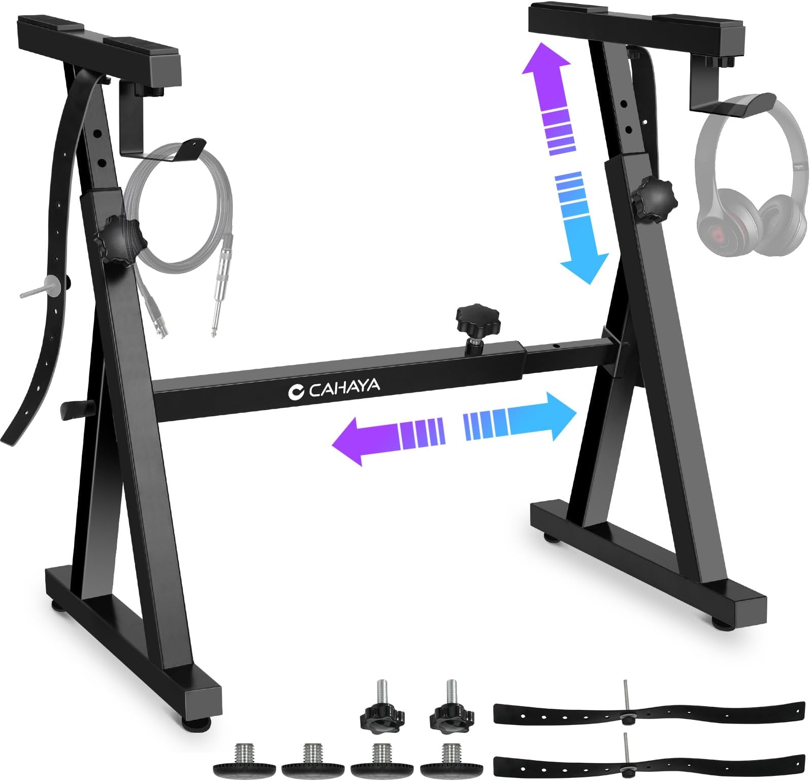 Amazon.com: Liquid Stands Keyboard Stand w/ Wheels - Black Z Style ...