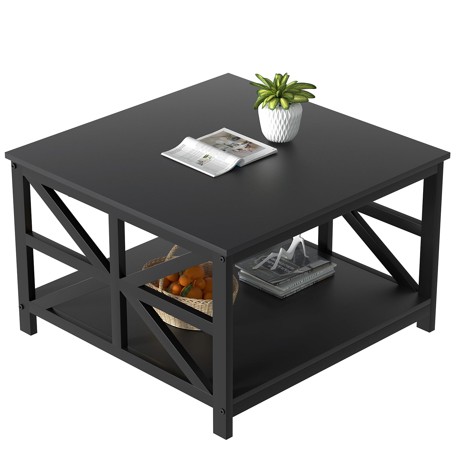Amazon.com: GreenForest Coffee Table with Storage for Living Room ...