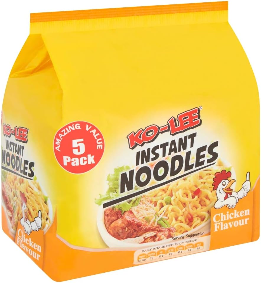 Ko - Lee Instant Noodles Chicken Flavour 5 Pack 350g : Amazon.co.uk ...