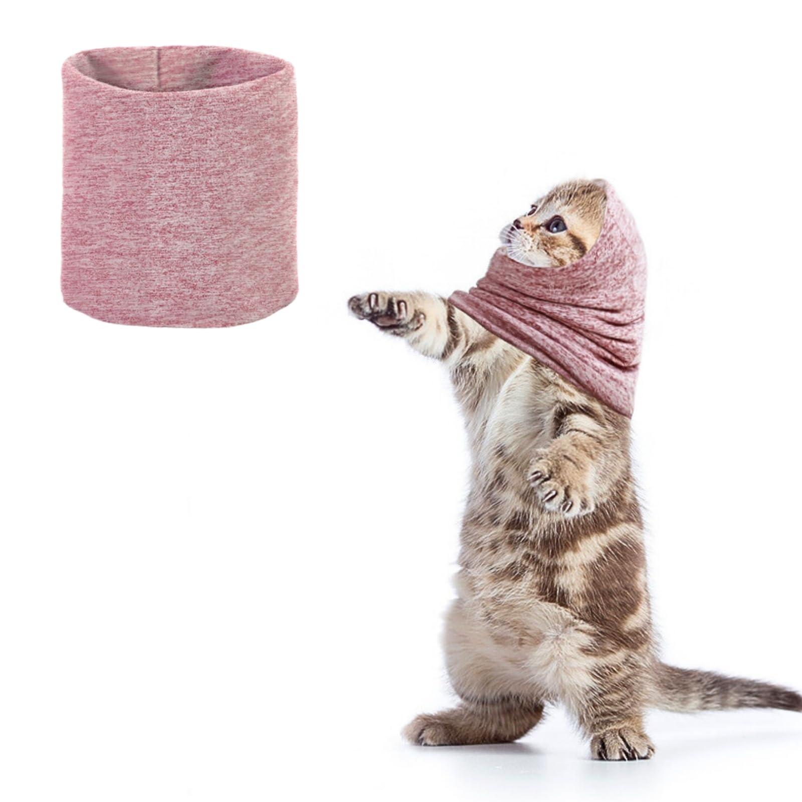 LUFFLOK Pet Cat Hat Clothes, Cat Snood Winter Warm Hat Ear Defenders ...