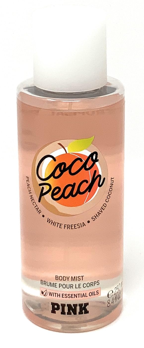 Amazon.com : Victoria's Secret PINK Coco Peach Body Mist 8.4 fl oz ...