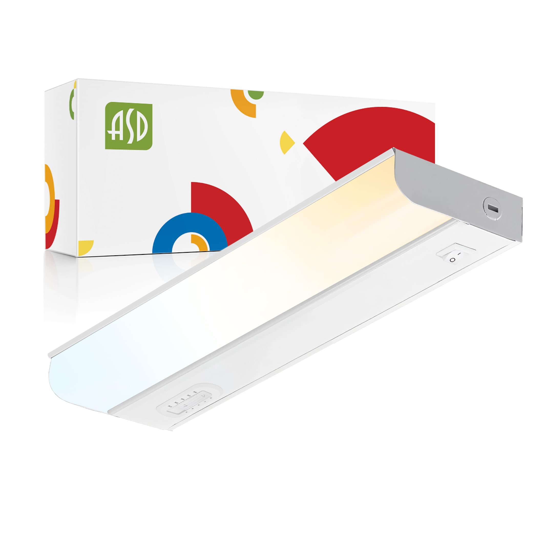 ASD 12 Inch LED Under Cabinet Lighting Hardwired, On/Off Switch, 5 ...