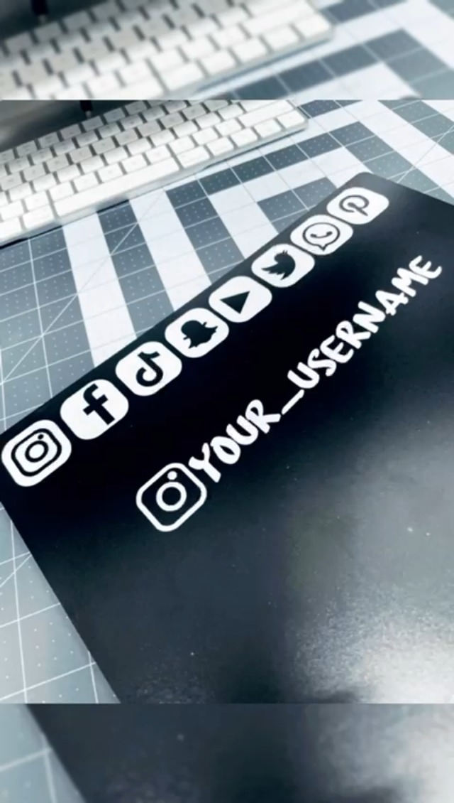 Watch Custom Social Media Username Decals Personalized Sticker on ...