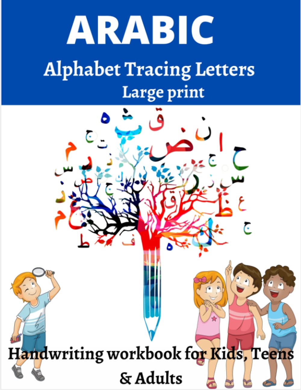 Arabic Alphabet Tracing Letters Large Print Handwriting Workbook For ...