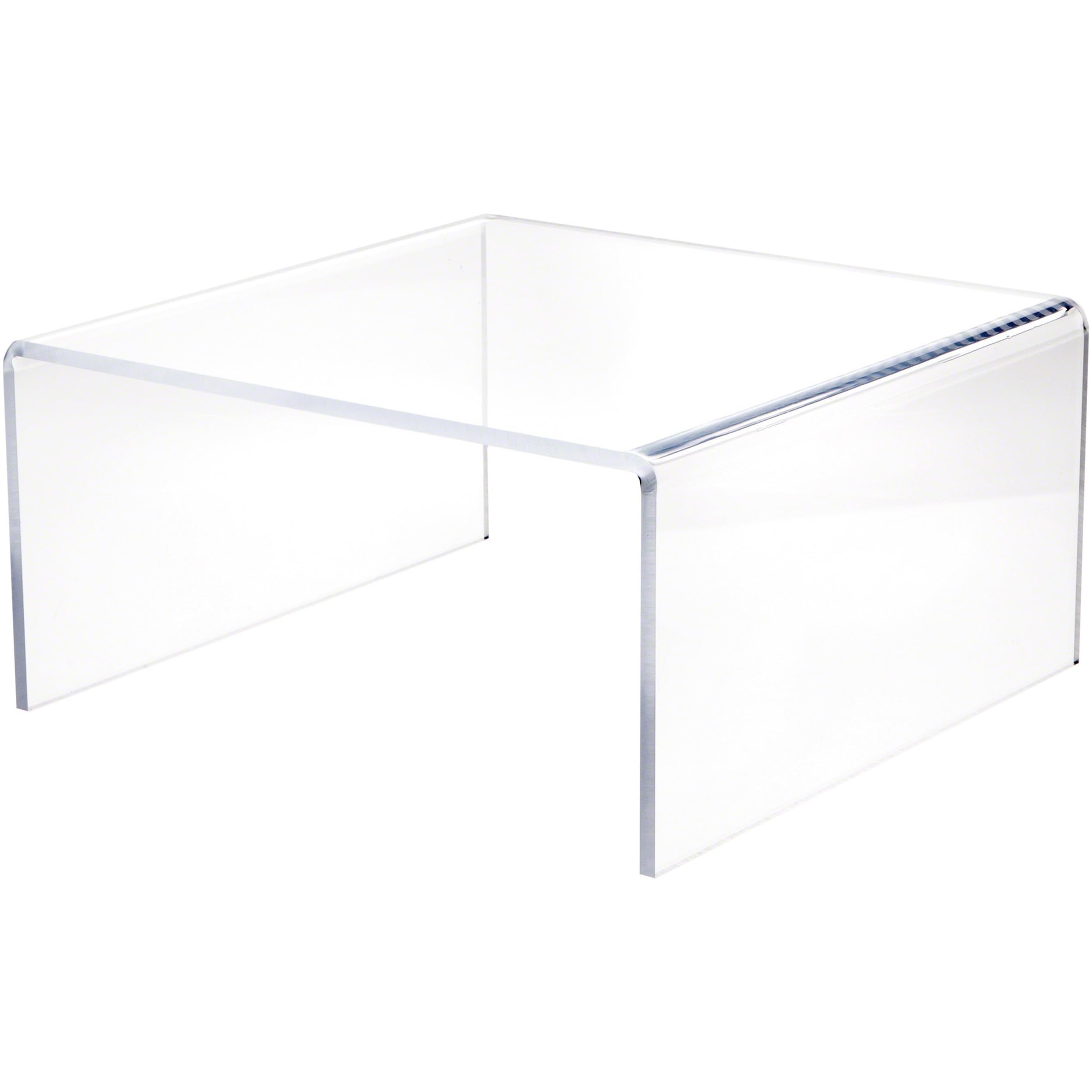 Amazon.com: Plymor Clear Acrylic Short Square Display Riser, 8" H x 16 ...