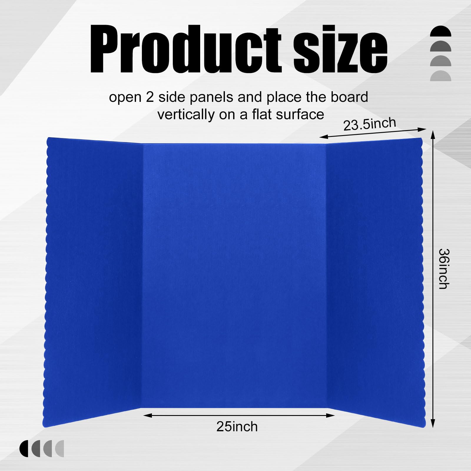 3 Panel Poster Board 2 Panel Large Display Boards, Hinged Display