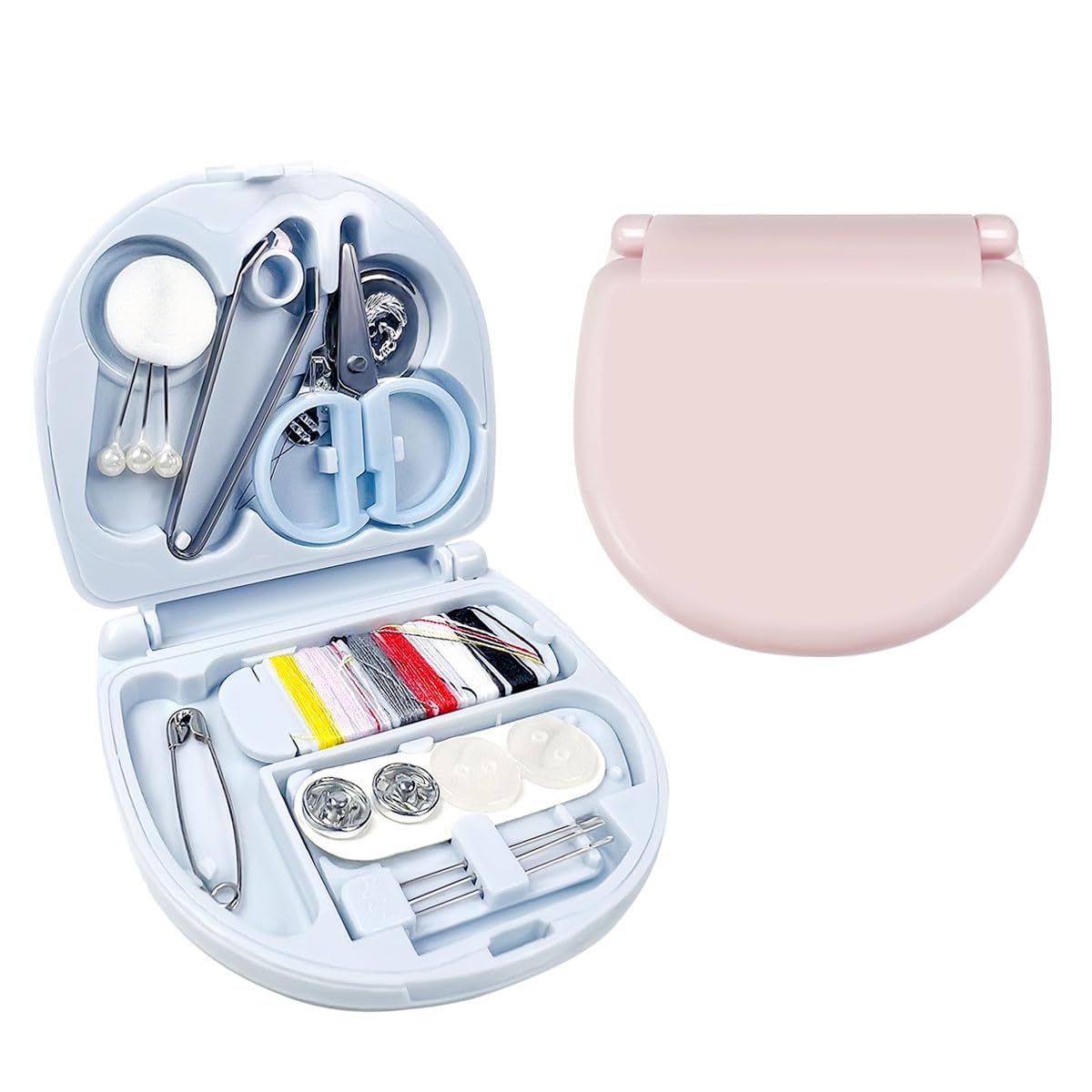 Amazon.com: 2 Pack Mini Sewing Kit, Travel Sewing Box, Portable Sewing ...