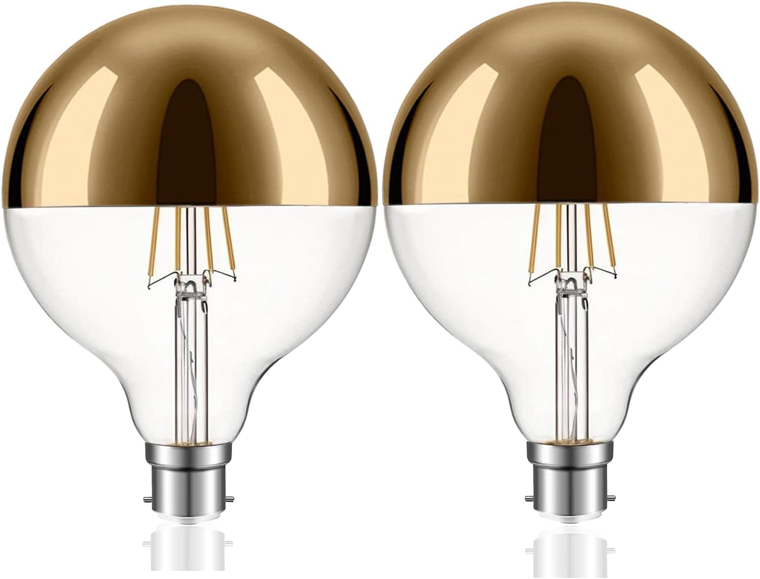 Vanpus LED Decorative Light B22 Bulb 8W, Flicker-Free, Warm White 2700K ...