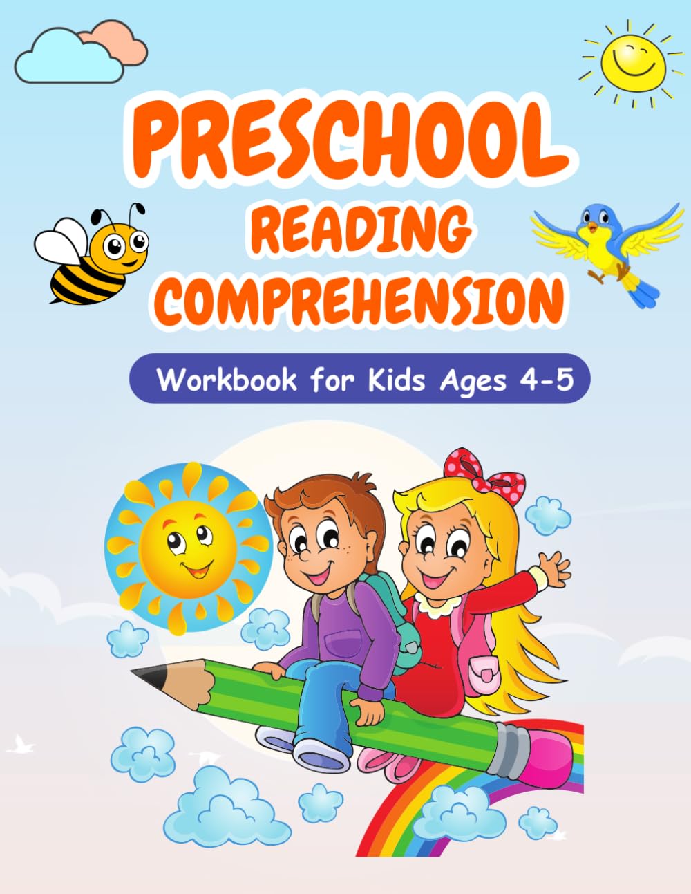 Preschool Reading Comprehension Workbook: Fun Educational Book for Kids ...