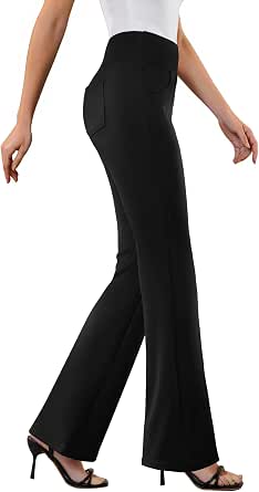 DLOODA Womens Dress Pants Stretchy Work Pants Business Casual Office ...