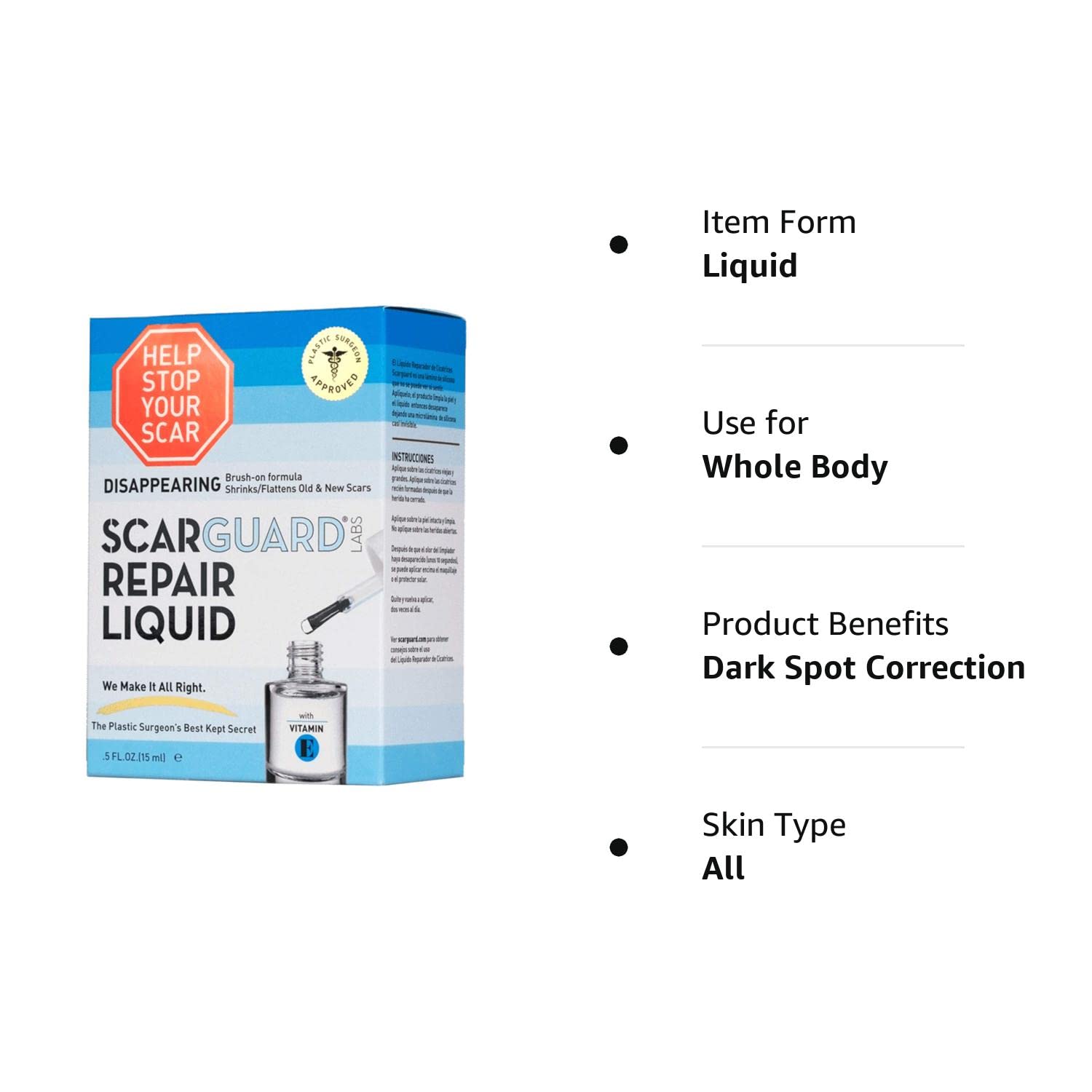 Scarguard – Líquido reparador con vitamina E (2 unidades) – Yaxa Colombia