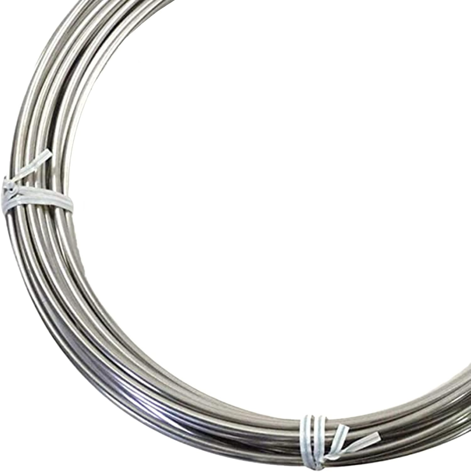 Amazon.com: Galvanized Steel Wire 8 Gauge, 4mm (0.157in) Diameter ...