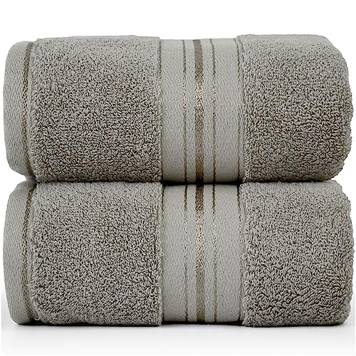 Snapklik.com : Cleanbear Plaza Taupe Hand Towels - High Absorbency