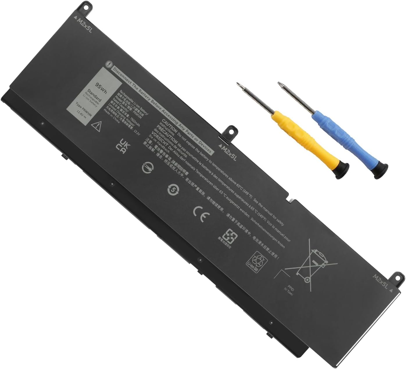 Amazon.com: PKWVM 95WH Laptop Battery Replacement for Dell Precision ...