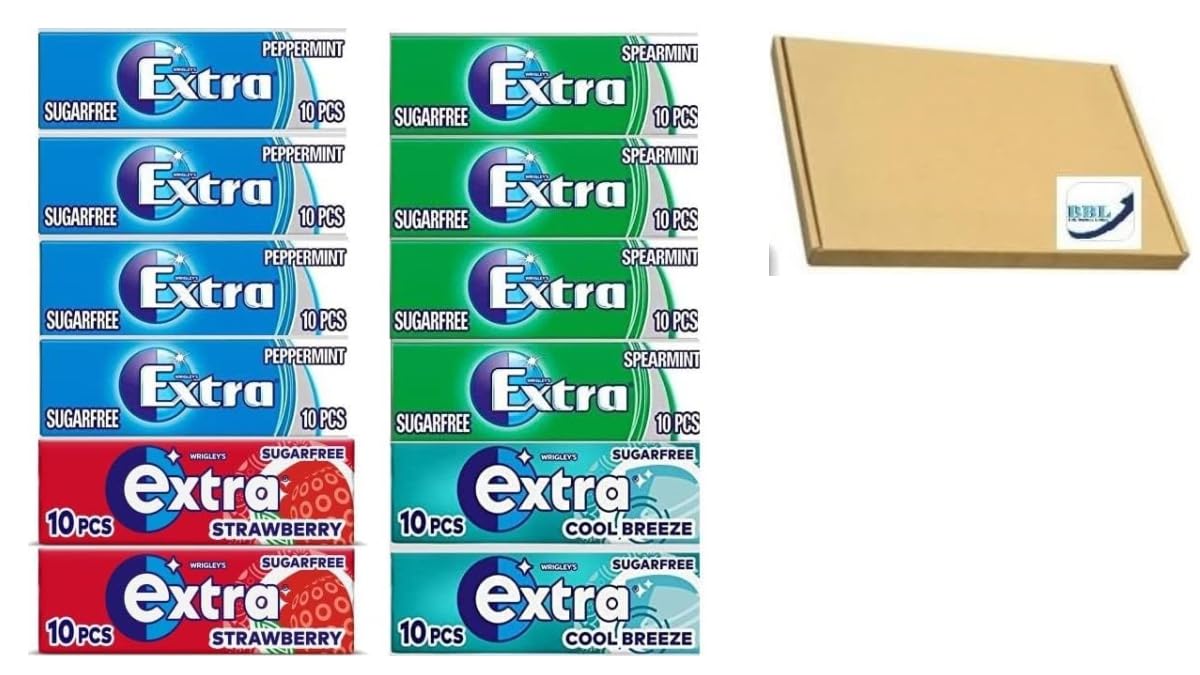 Extra Chewing Gum Bundle Pack Assorted (EXTRA GUM 12 PACK BUNDLE ...