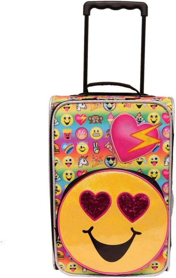 Amazon.com | Emojination Emoji Kids' 18" Rolling Suitcase Luggage ...