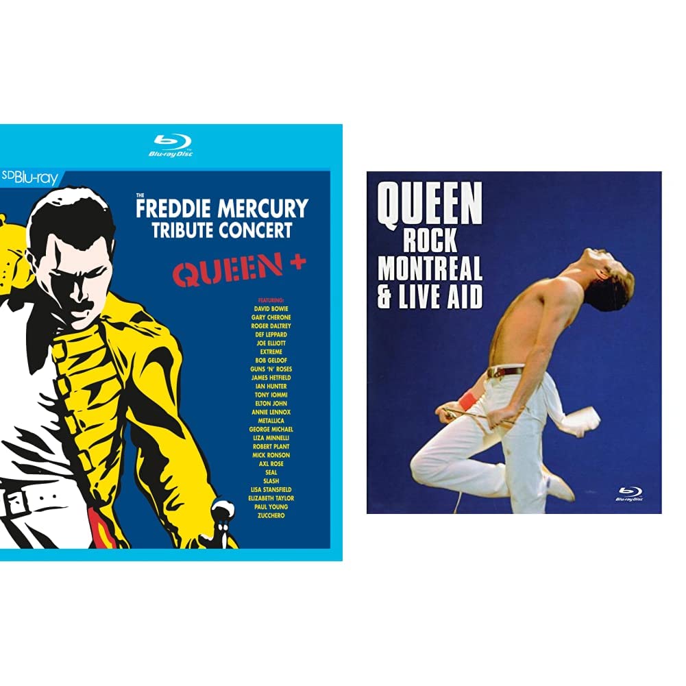 Queen + - Freddie Mercury Tribute Concert [Blu-ray] & Queen - Rock ...