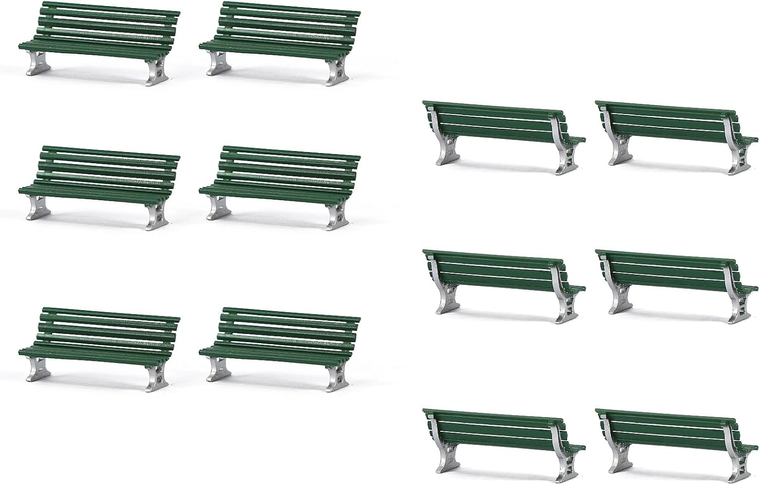 Amazon.com: 12pcs Model Train Platform Park Street Seat Bench 1/87 ...