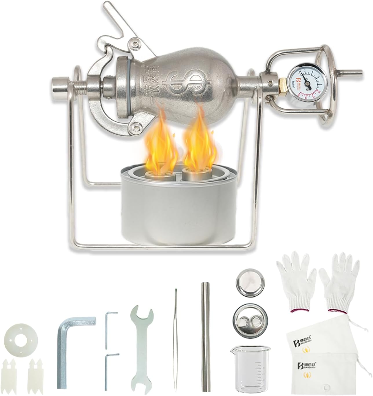 Amazon.com: 100ml Chinese Popcorn Cannon Machine, Chinese Popcorn Maker ...