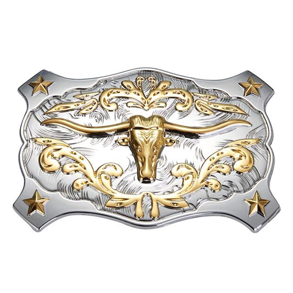 Buy Longhorn bull Belt Buckle for Men- Western Rodeo Texas Cowboy Large ...