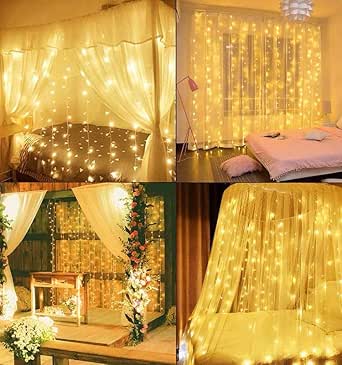 Generic 100 LED Warm White Curtain Light for Party/Wedding/Festival ...
