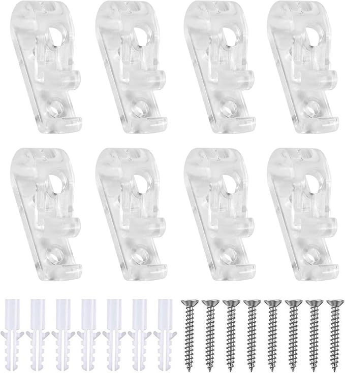 8 Pcs Blind Cord Safety Device Clear Roller Blind Clips,Plastic Roman ...