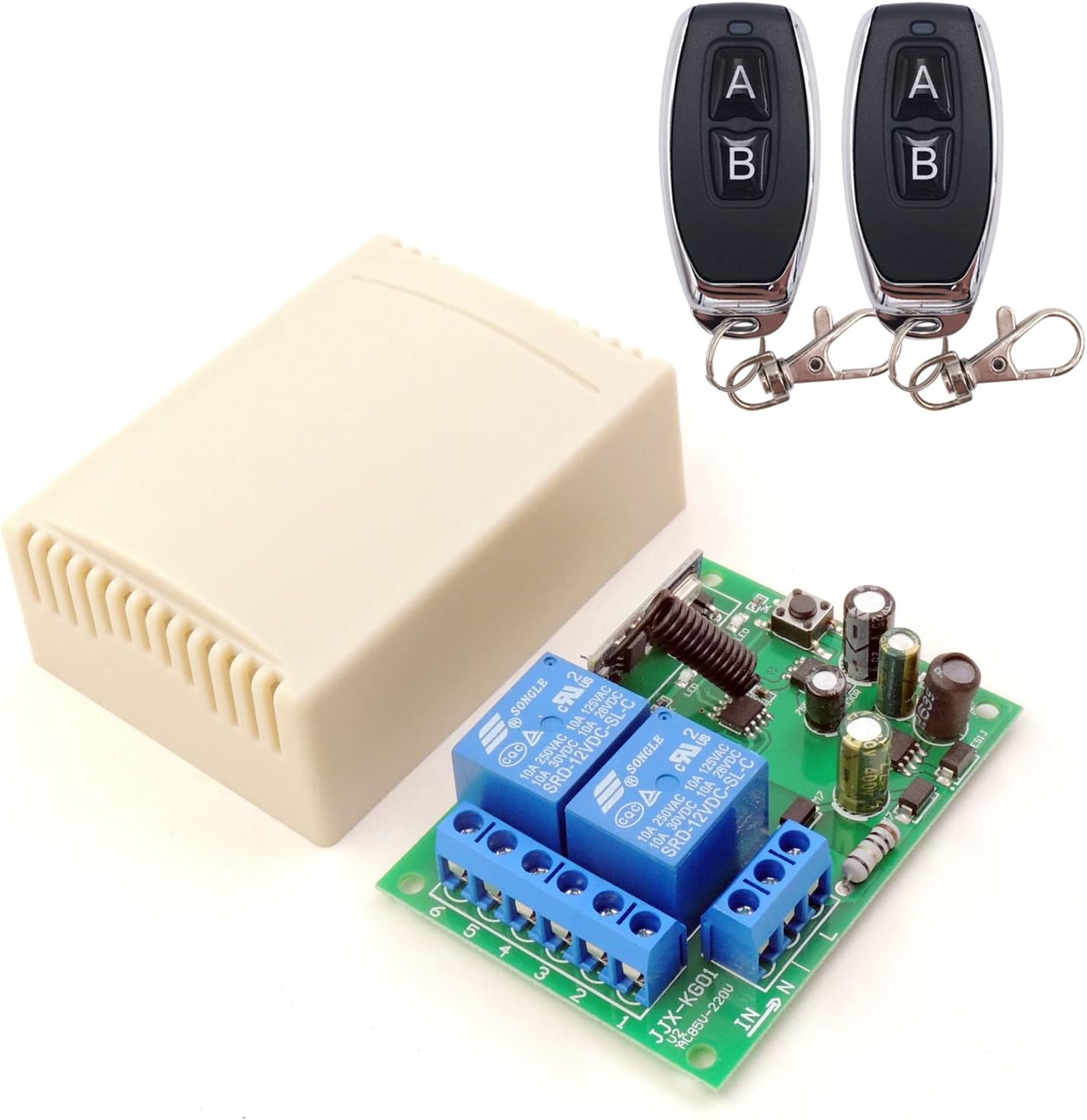 DieseRC 433Mhz RF Wireless Remote Control Switch AC 220V 230V 240V 10A ...