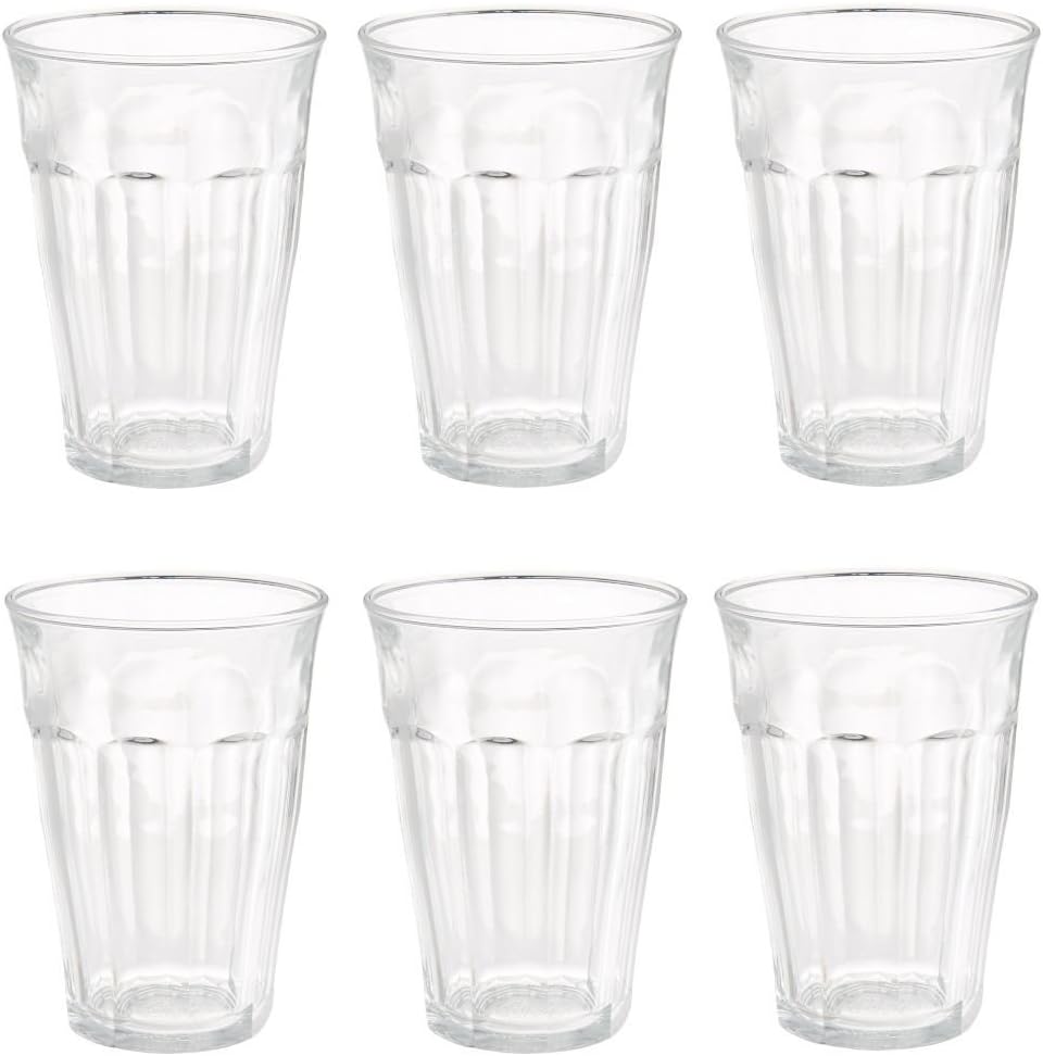 Amazon.com | Duralex Picardie 18 Piece Clear Tempered Glass Drinkware ...