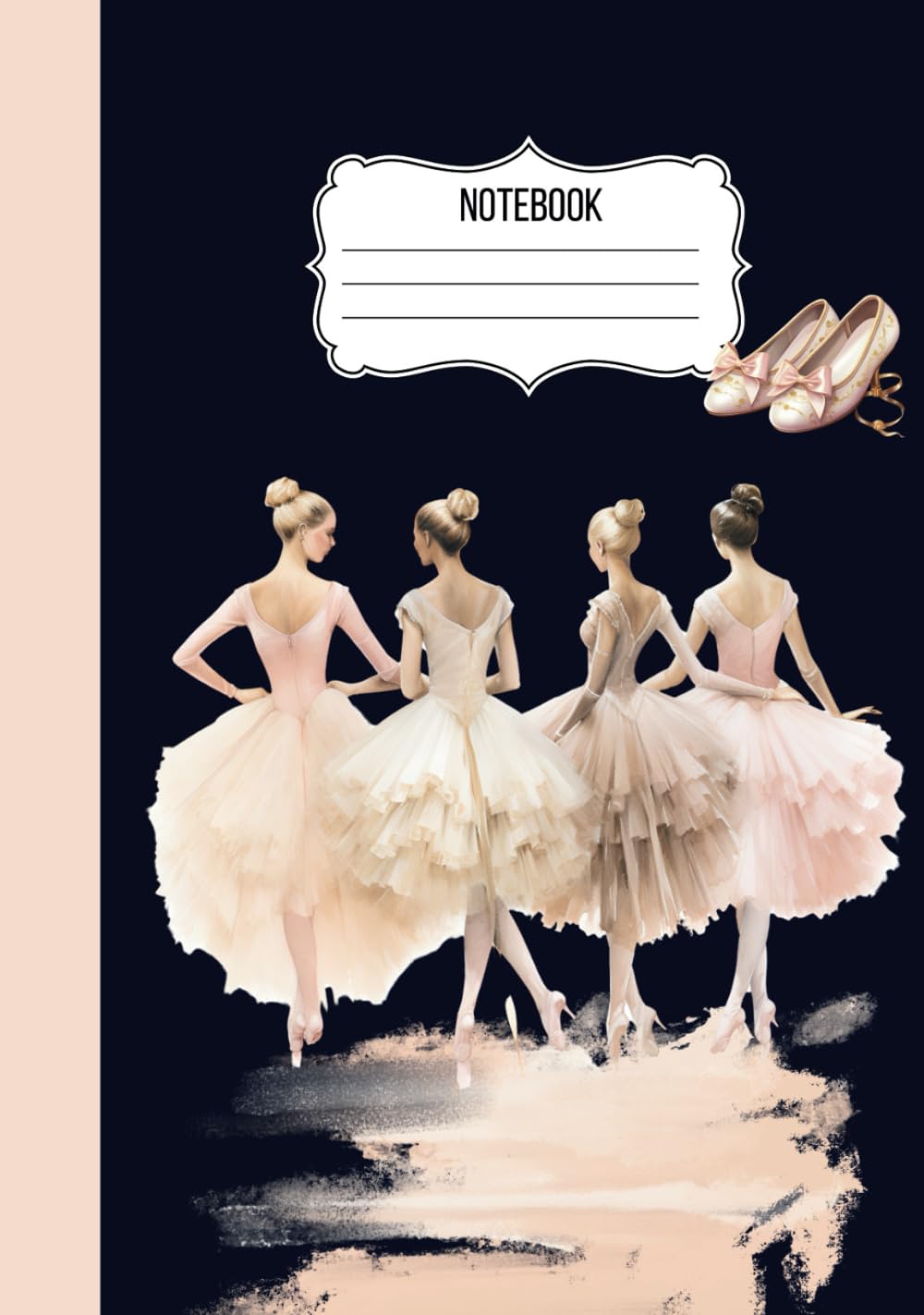 Unique Ballerina Notebook: Wide Ruled Lined Paper Notebook for Ballet ...