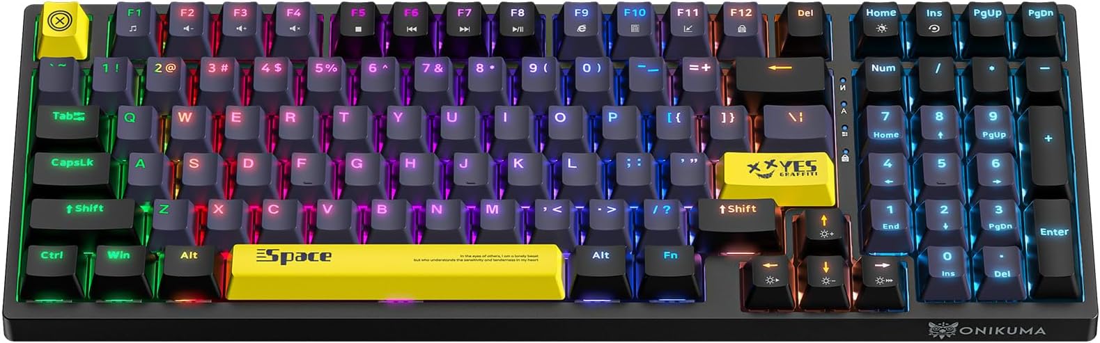 Amazon.in: Buy 98 Keys Mechanical Gaming Keyboard with Soft Brown ...