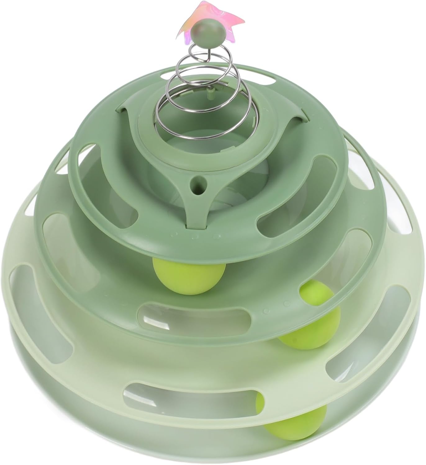 Amazon.com: Cat Toy Ball Track, Cat Ball Tower Cat Tower for Indoor ...