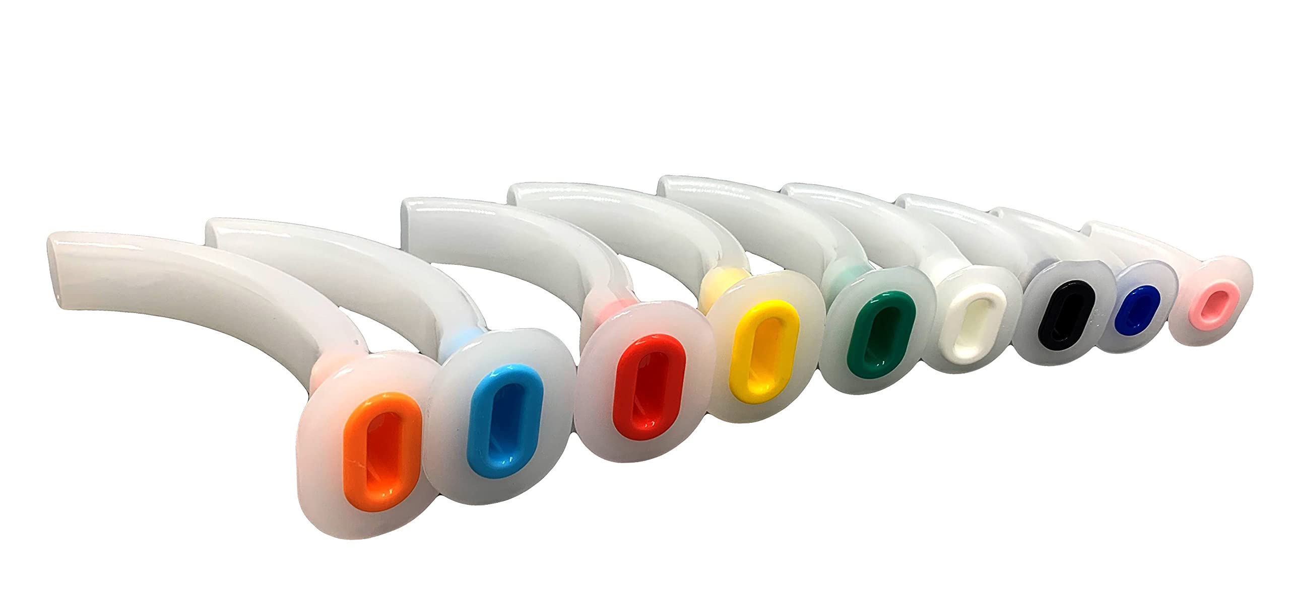 Endure Oropharyngeal Airway Kit, 9 Pieces, Sizes 40mm - 120mm, Color ...