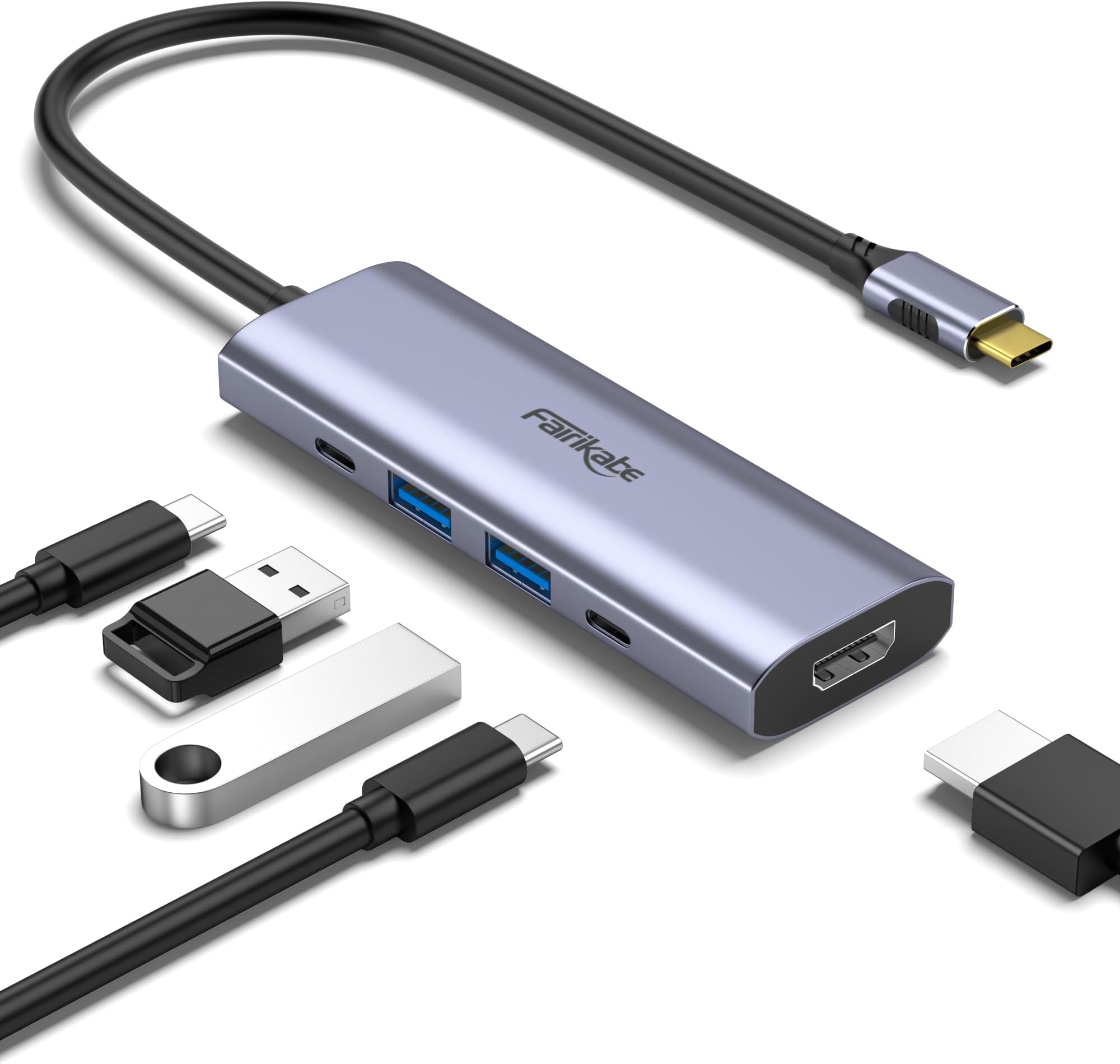 Amazon.com: Tiergrade USB C Hub, 9 in 1 Type C Hub Multiport Adapter ...