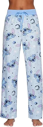 Disney Lilo & Stitch PJ - Pijama de dormir para mujer, forro polar cepillado, cintura elástica ...