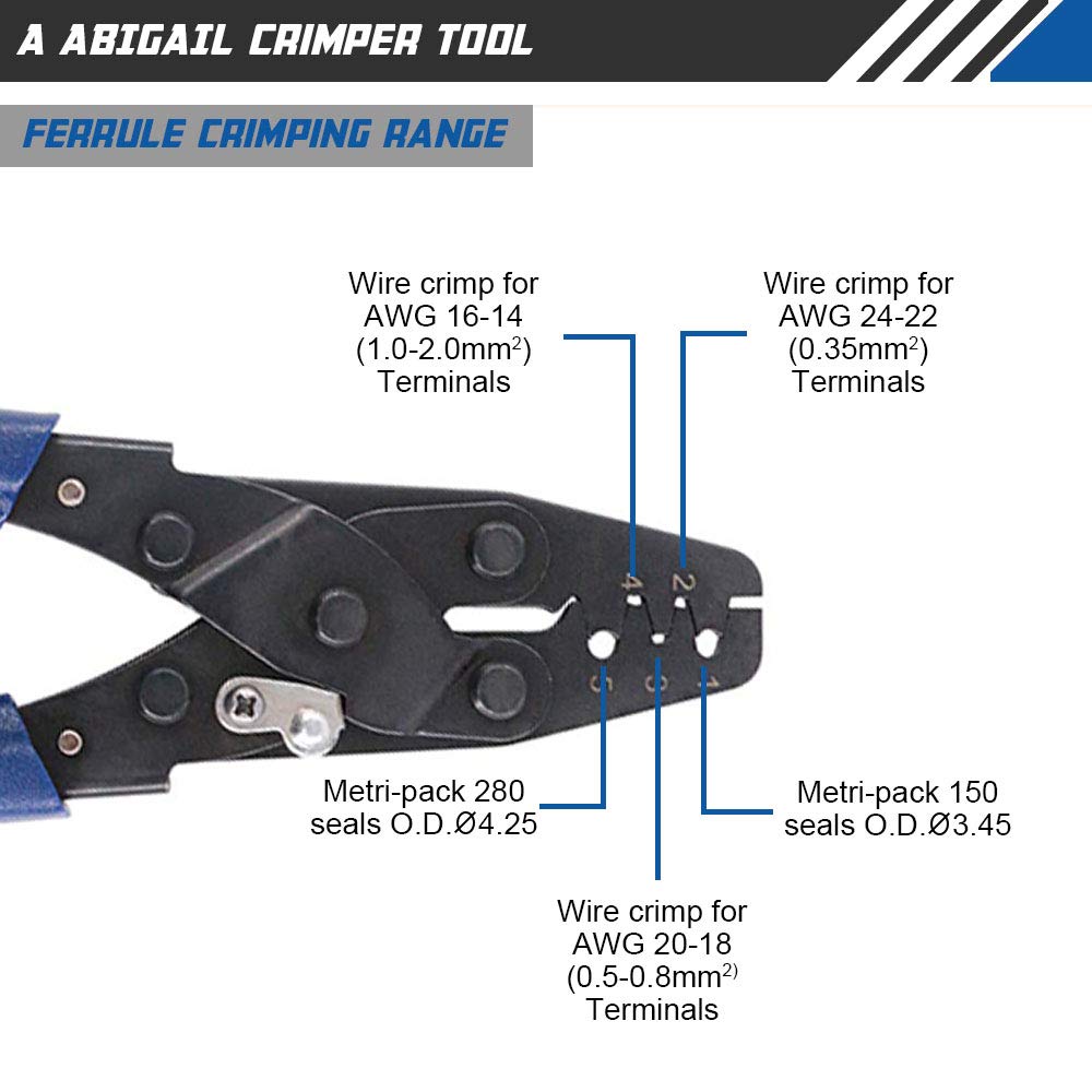 Buy Weather Pack Crimper Tools Wiring Harness Crimping Set for Delphi ...