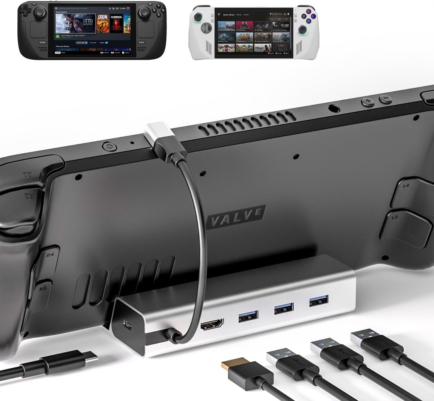 OwlTree 5-in-1 TV Docking Station for Valve Steam Deck with 4K@60Hz ...