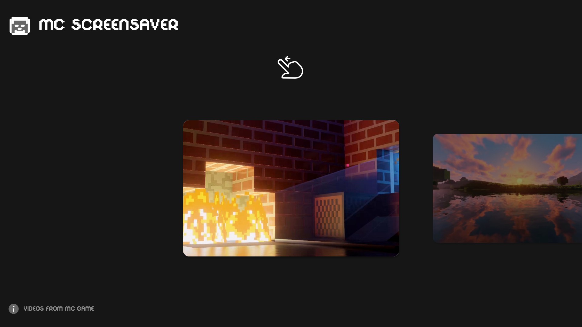 Screensaver 3D Block Craft | MC Block Craft Screensaver. Pixelart 8Bit ...