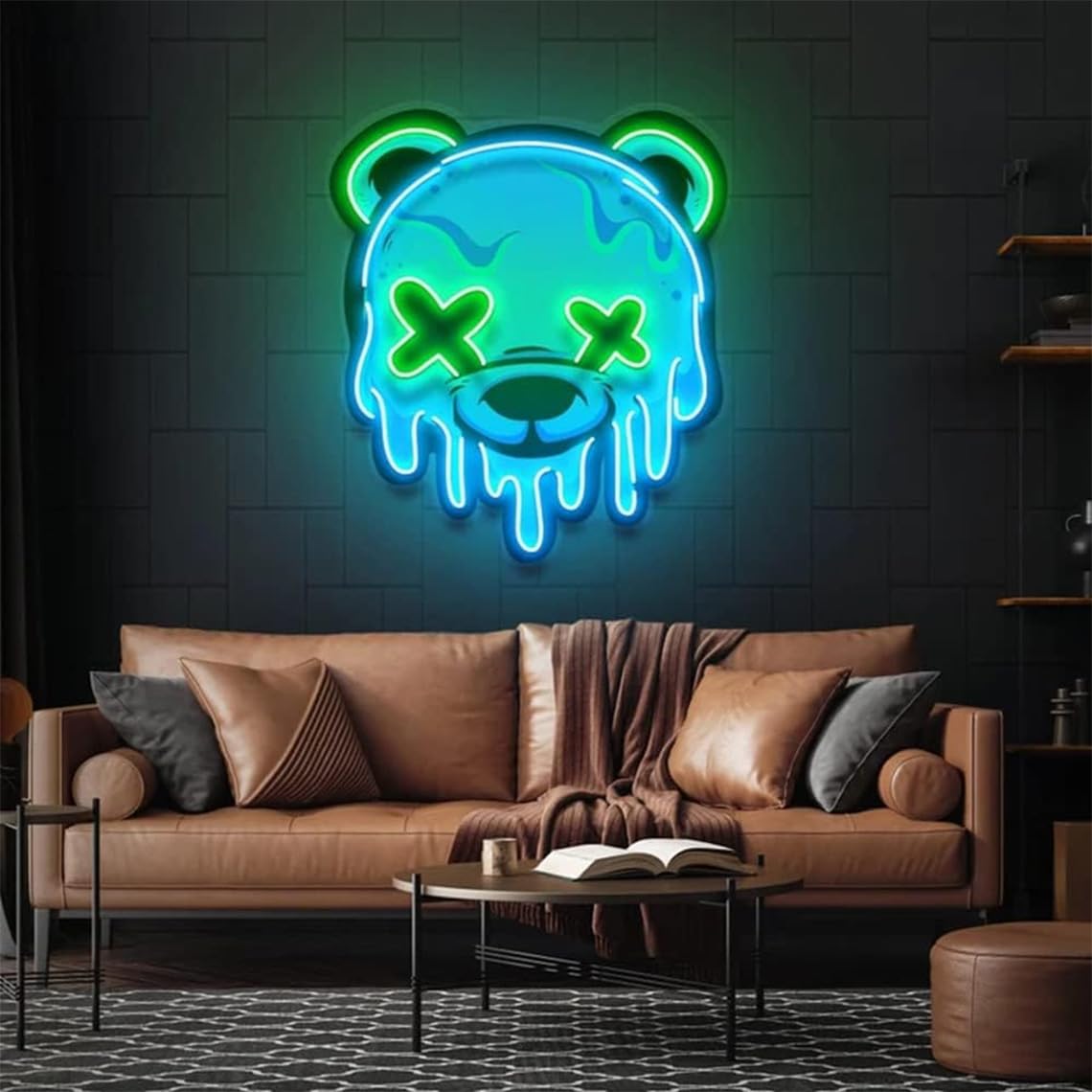 Amazon.com: ZHZQWLJWJ Iced Bear Neon Sign - Modern Art Decor, Bear Neon ...