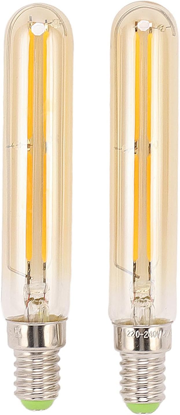 Tubular Light Bulbs, 2300K E14 LED Tube 4W Flikering Free Glass 220 ...