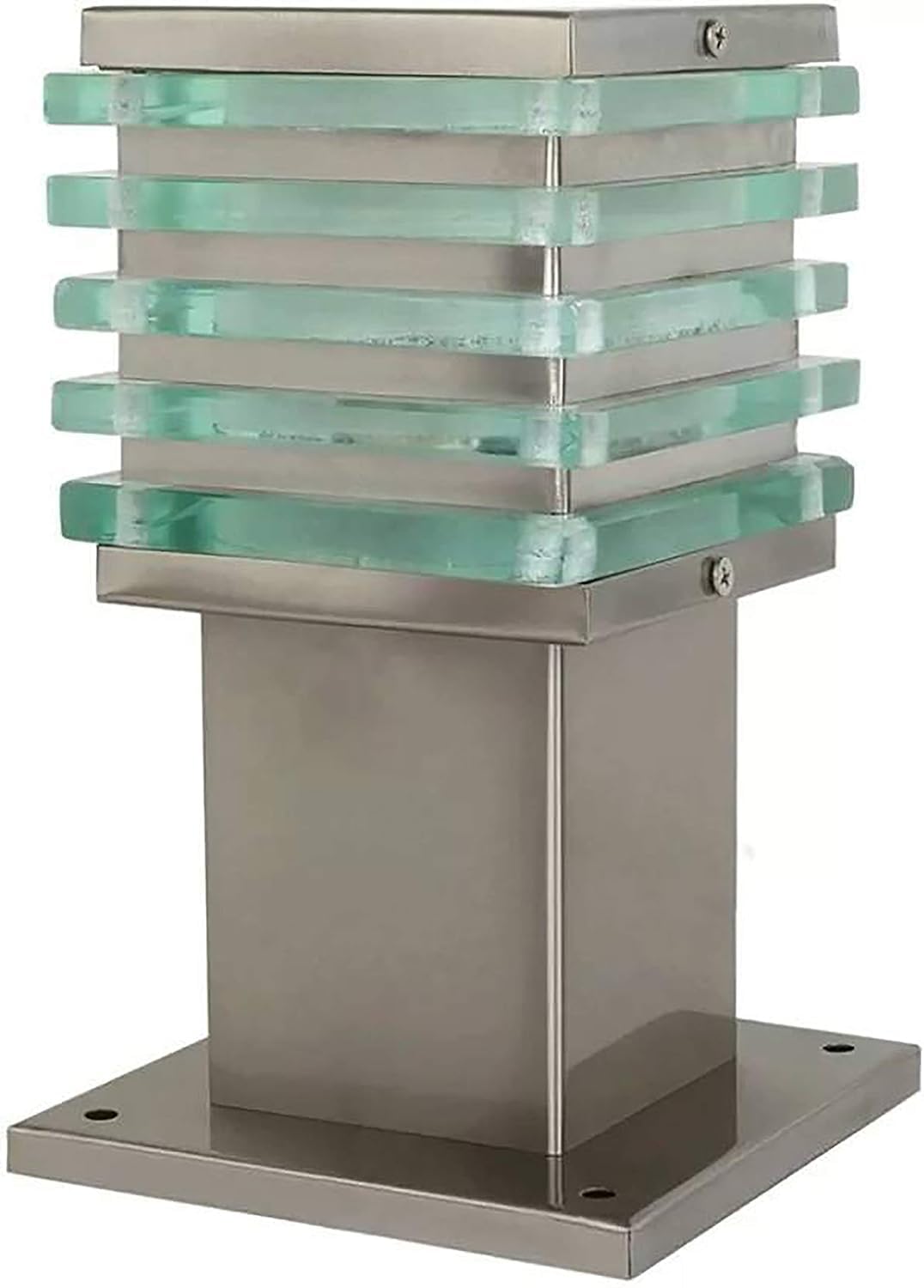 Volticity steel ss 2 number ice qube Gate Light, Silver gate lamp ...