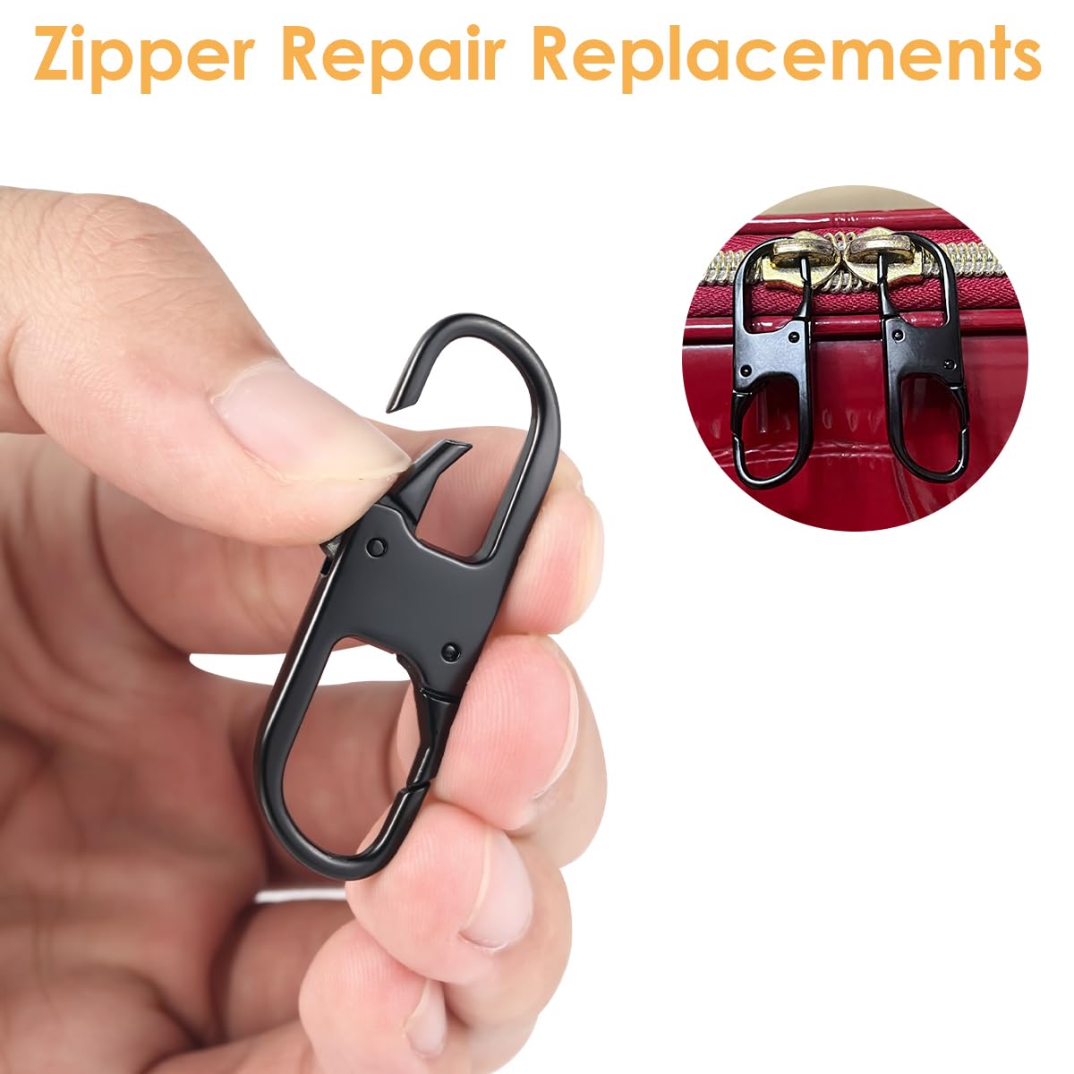 Gold Carabiner 30pcs S Carabiner Zipper Clips Anti Theft,Quick ...