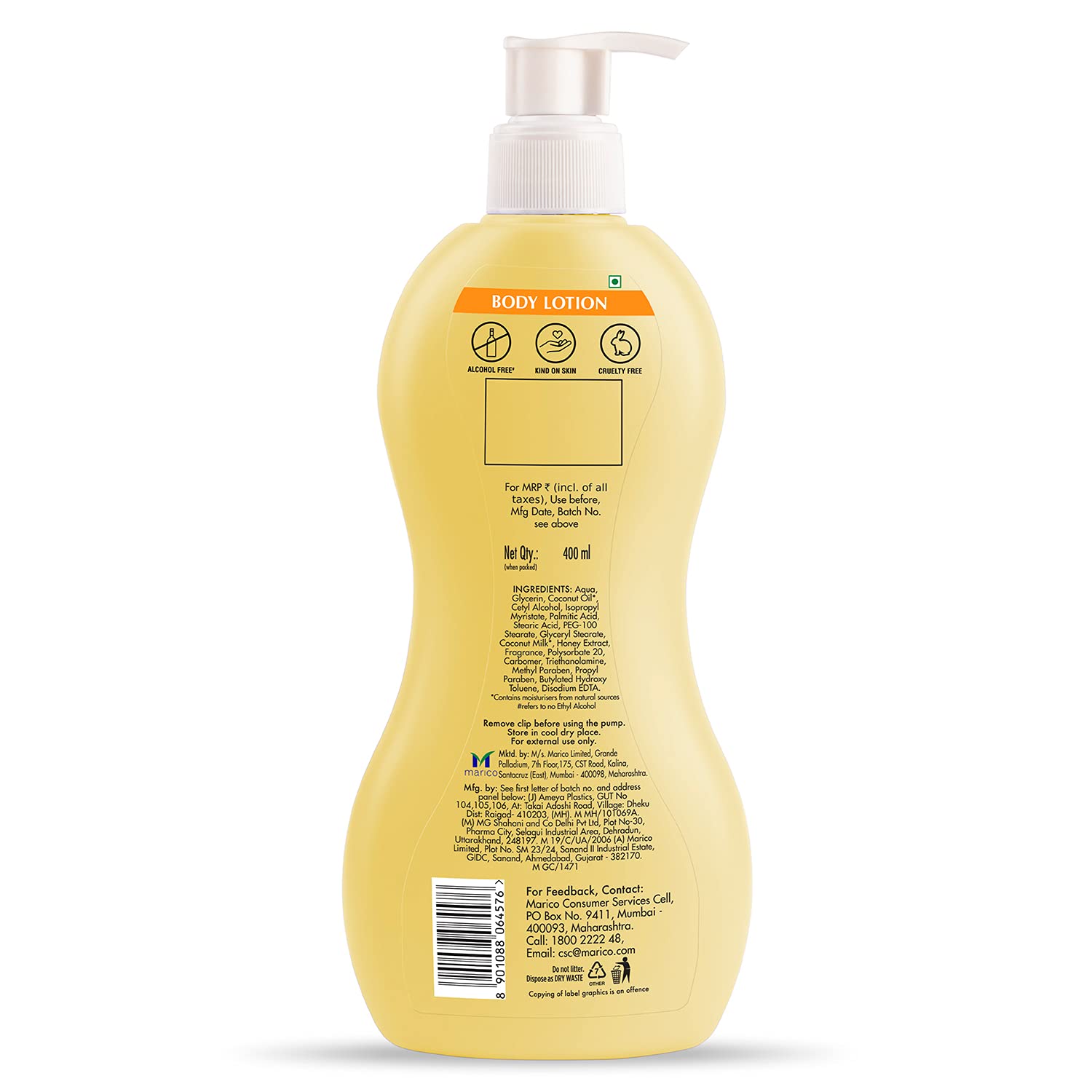 Parachute Advansed Body Lotion Soft Touch, With Honey Silky Smooth Skin ...