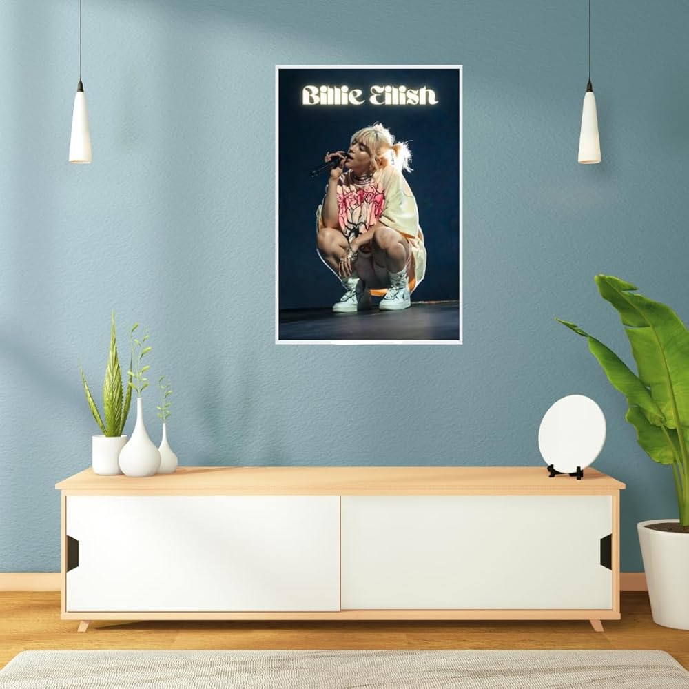 Billie Eilish | Singer Posters for Wall | A3 and A4 sizes | 400 GSM ...