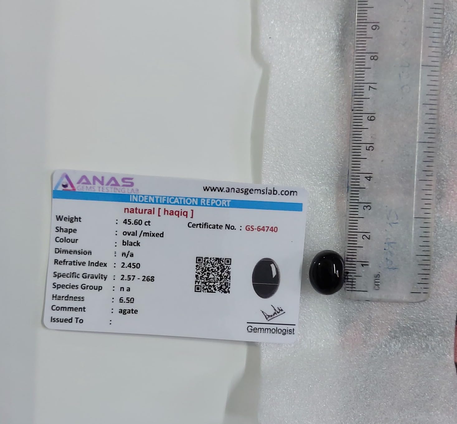 45-60 Ratti Sulemani Hakik Stone (Locate use) OriginalCertified Aqeeq ...