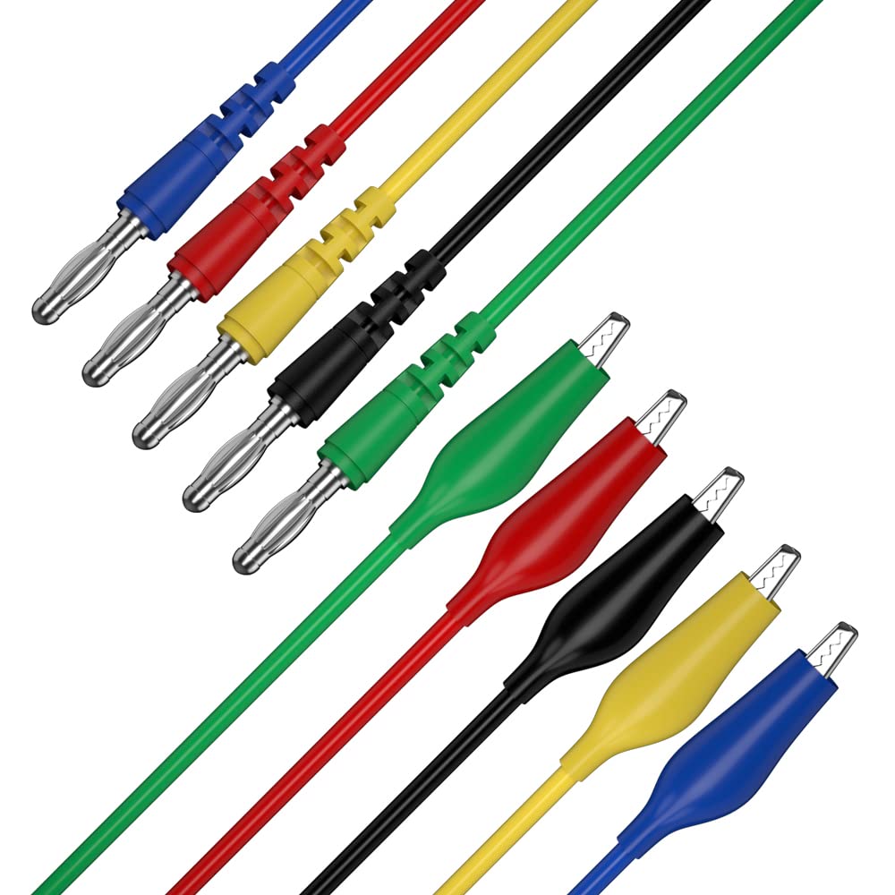 Snapklik.com : Test Lead Kit 25pcs Alligator Clip To 4mm Banana Plug ...