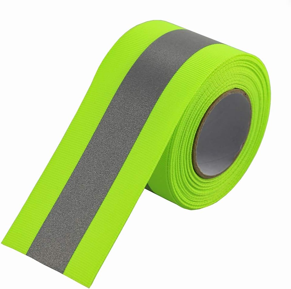 Amazon.com: High Visibility Reflective Tape Strip 1.96in*0.79in Fabric ...