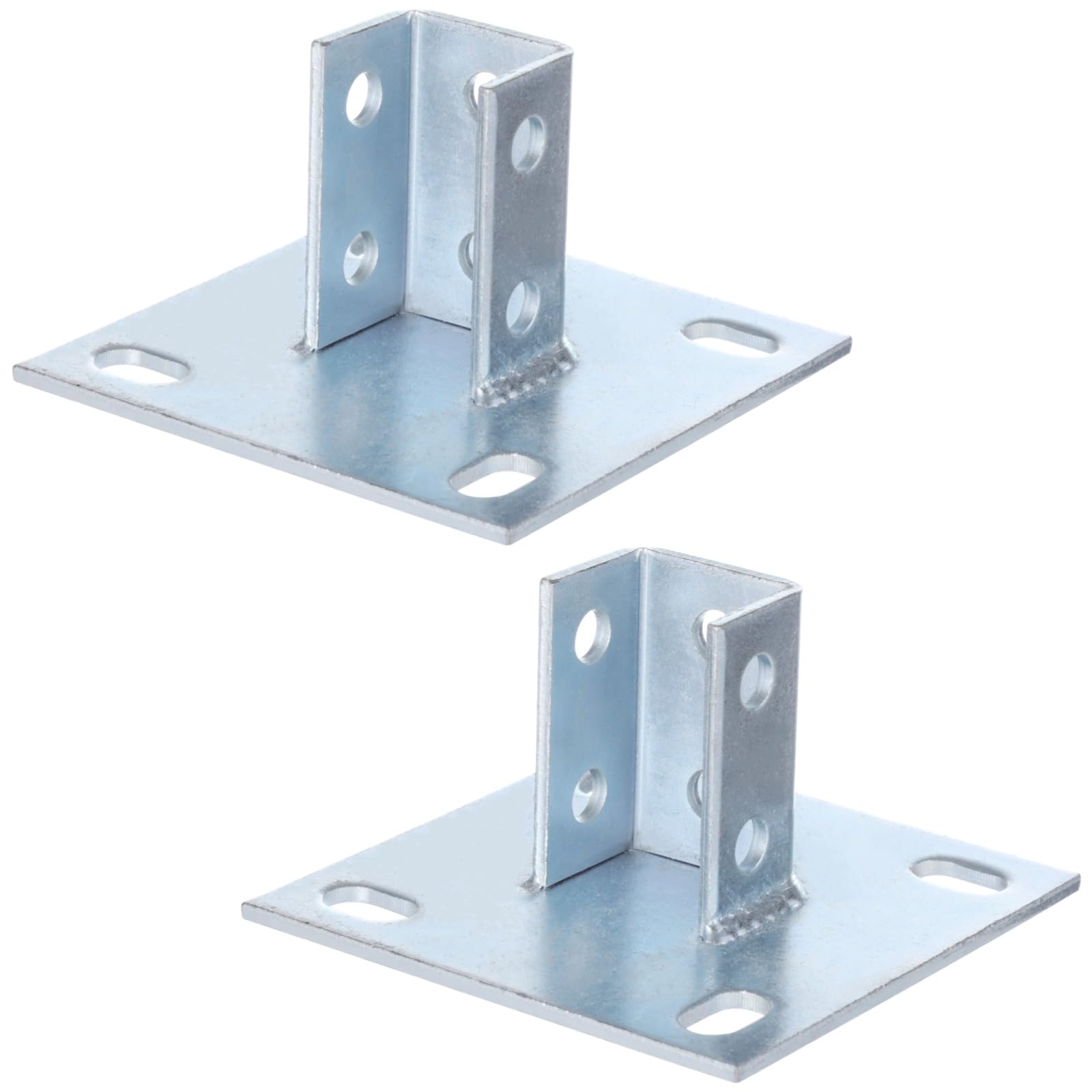 Amazon.com: 2 PCS Strut Post Bases, 4 Slotted Holes U Post Base for 1-5 ...