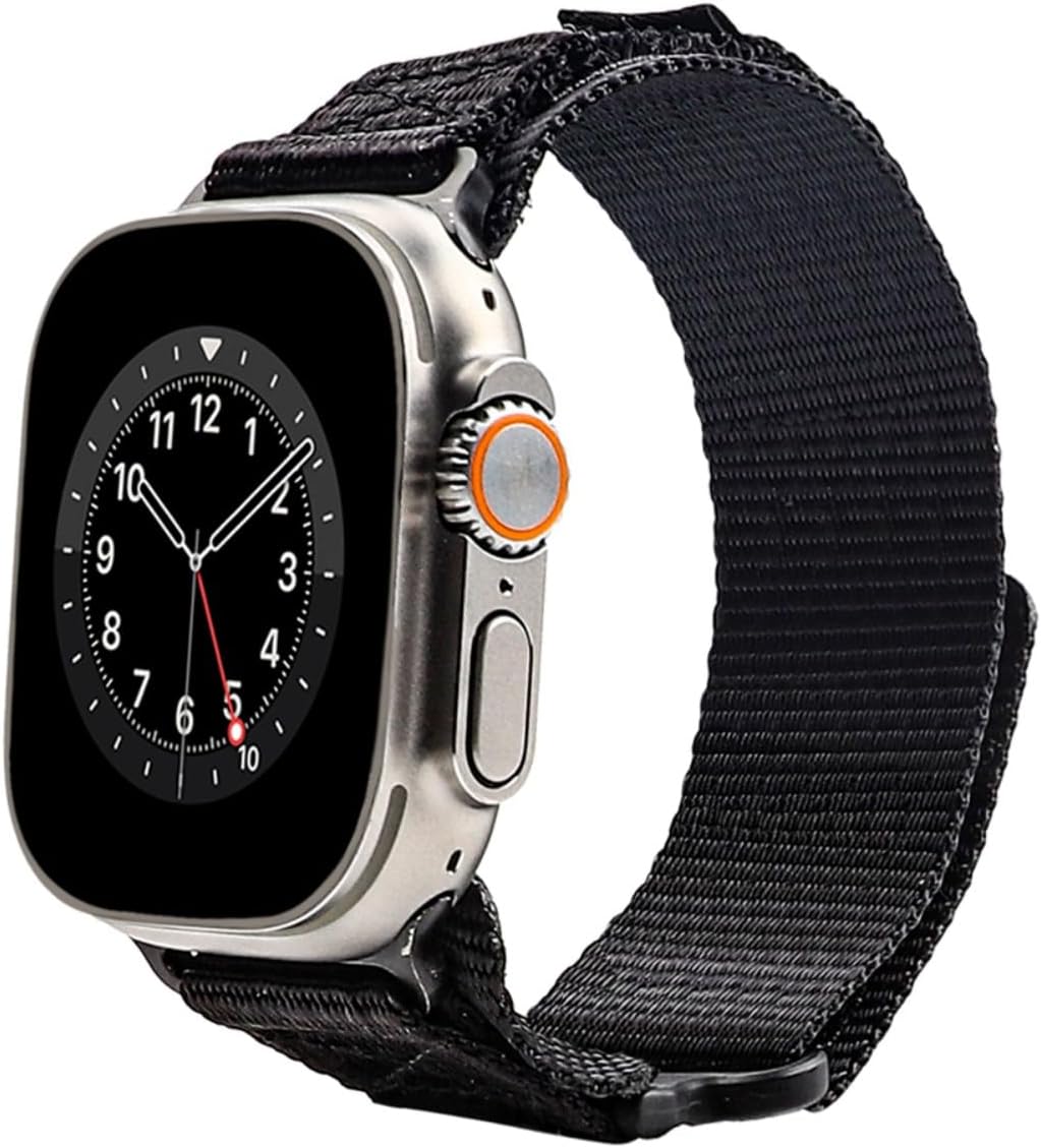 Amazon.com: Rugged Nylon Band Compatible with Apple Watch Band 49mm ...