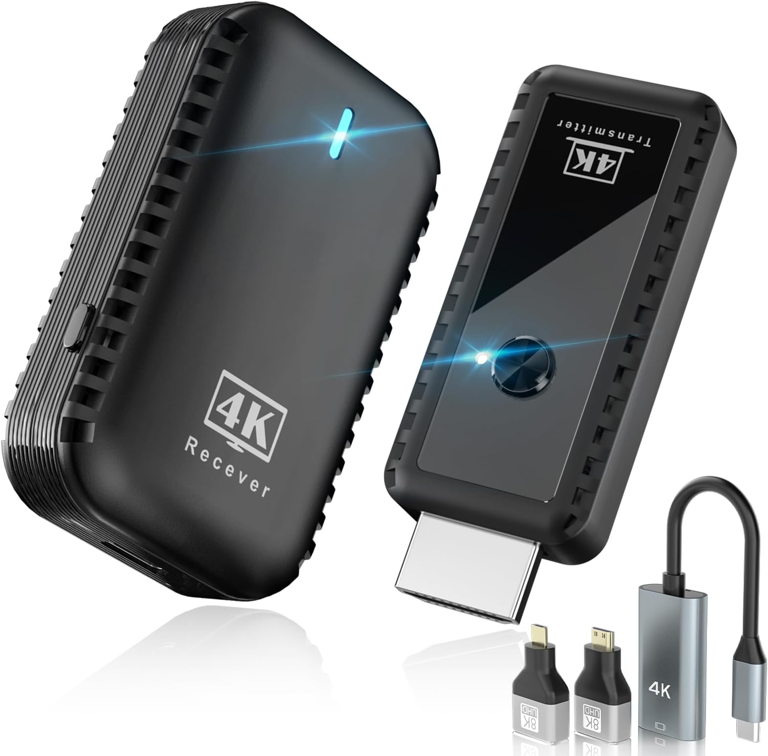 Amazon.co.jp: Hdmi 無線 4K ワイヤレスHDMI 0.1秒の低遅延の送受信機セット30メートルの距離、Bluetooth ...