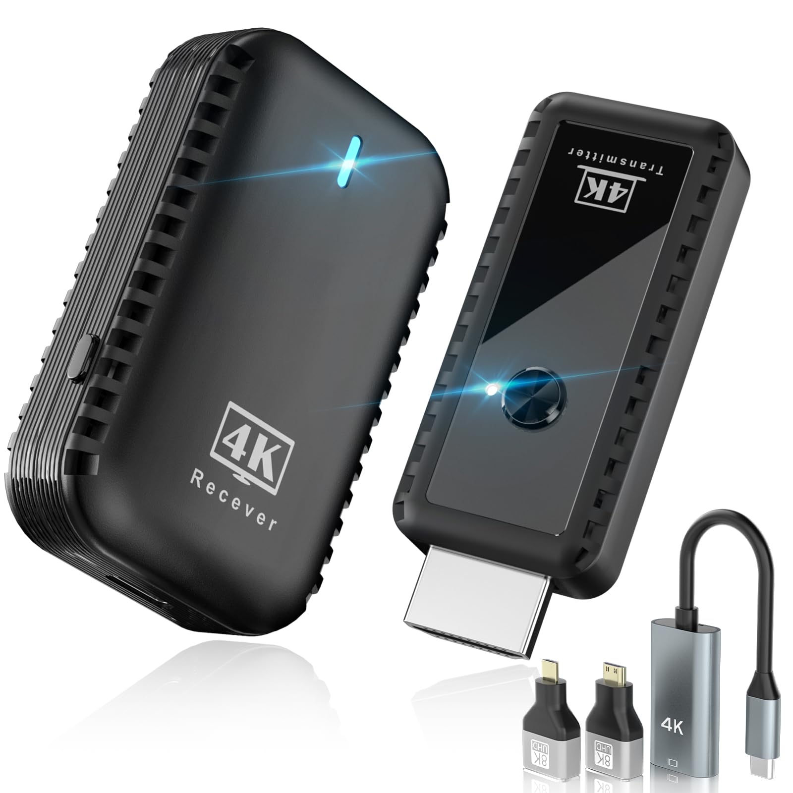 Amazon.com: Wireless HDMI Transmitter and Receiver 4K, 2.4G&5G, Plug ...